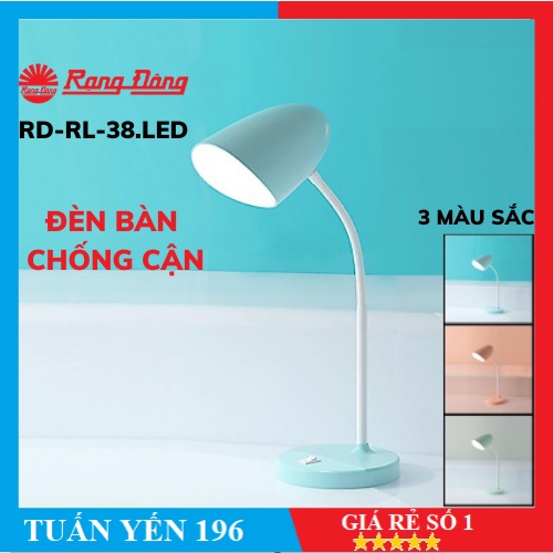 [có nowship 1h] Đèn Học, Đèn Bàn Chống Cận Rạng Đông RD-RL-38.LED - 6W ...