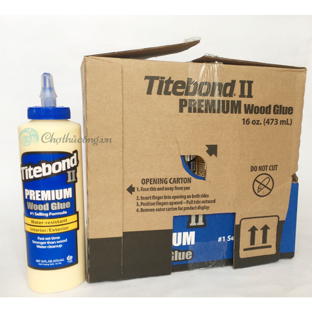 Keo dán gỗ 473ml - Keo Titebond II Premium Wood Glue - Nhãn xanh ...