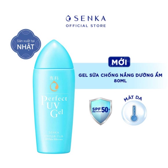 Gel sữa chống nắng Senka Perfect UV Gel 80ml | Shopee Việt Nam