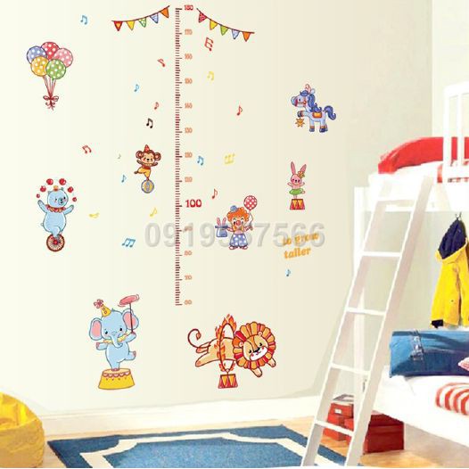 Decal đo chiều cao con vật A062 A062: 100cm x 150cm (1 tờ) | Shopee ...