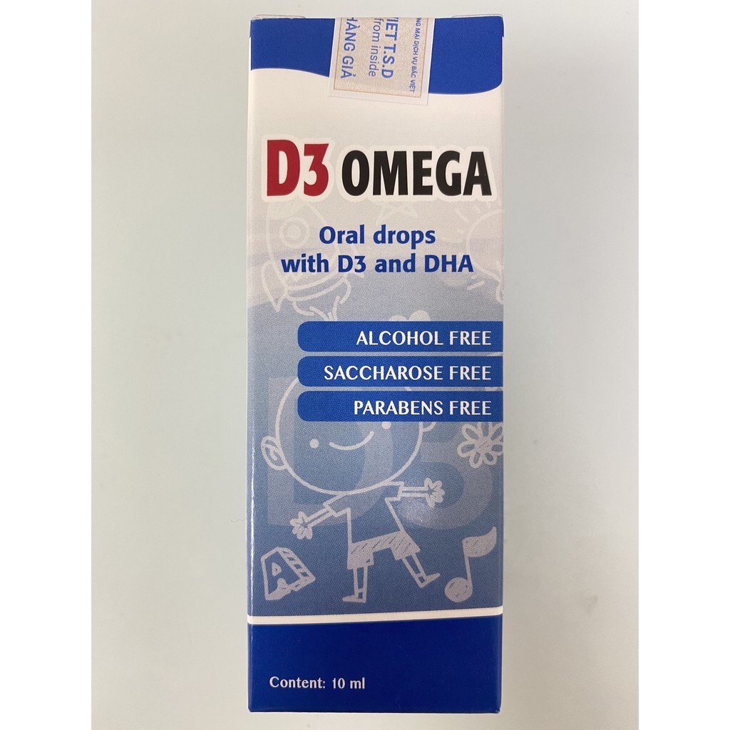 D3 OMEGA BỔ XUNG D3, DHA HỖ TRỢ PHÁT TRIỂN CHIỀU CAO CHO BÉ 10ML | NHẬP ...