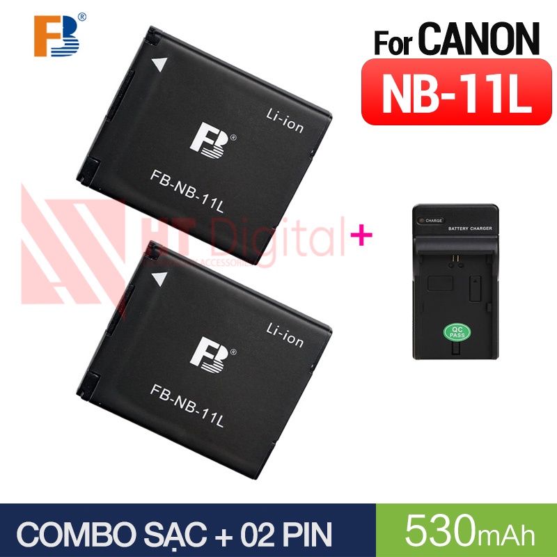 Pin NB-11L Cho Canon A2300 IS, A2400 IS, A2500, A2600, A3400 IS, A3500 IS, A4000 IS, 110 HS, 115 ...