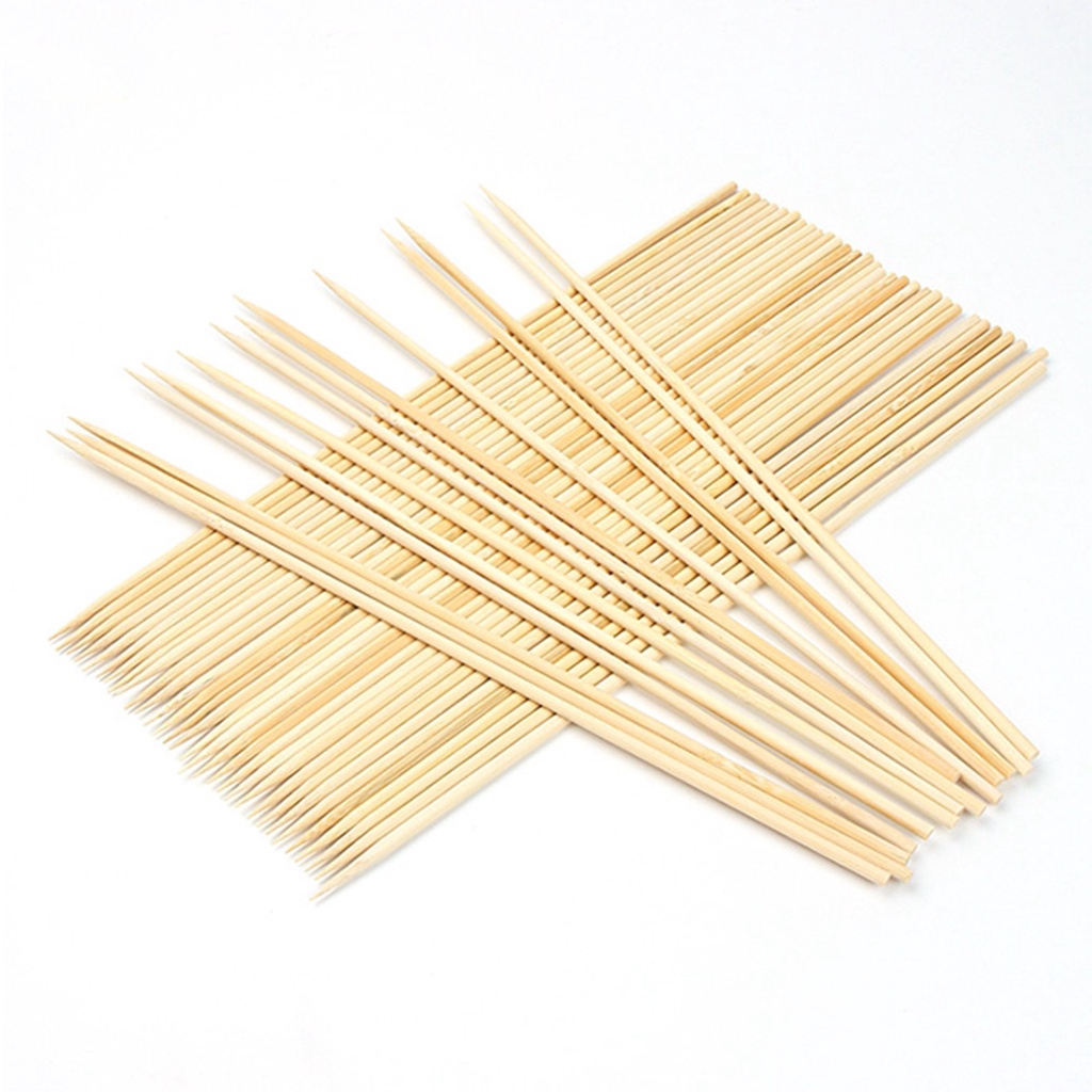 Xiên tre (xiên que) đầu nhọn ,tăm xiên thịt dài 15cm, 20cm gói 400gr ...