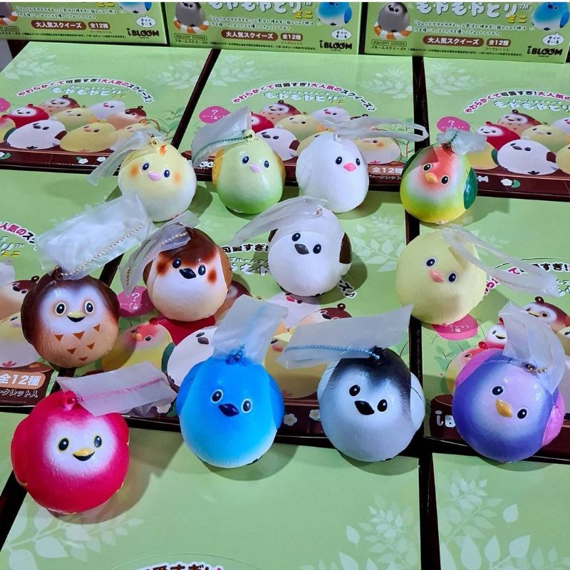 Đồ chơi Squishy Chim đủ màu size mini chính hãng ibloom | Shopee Việt Nam