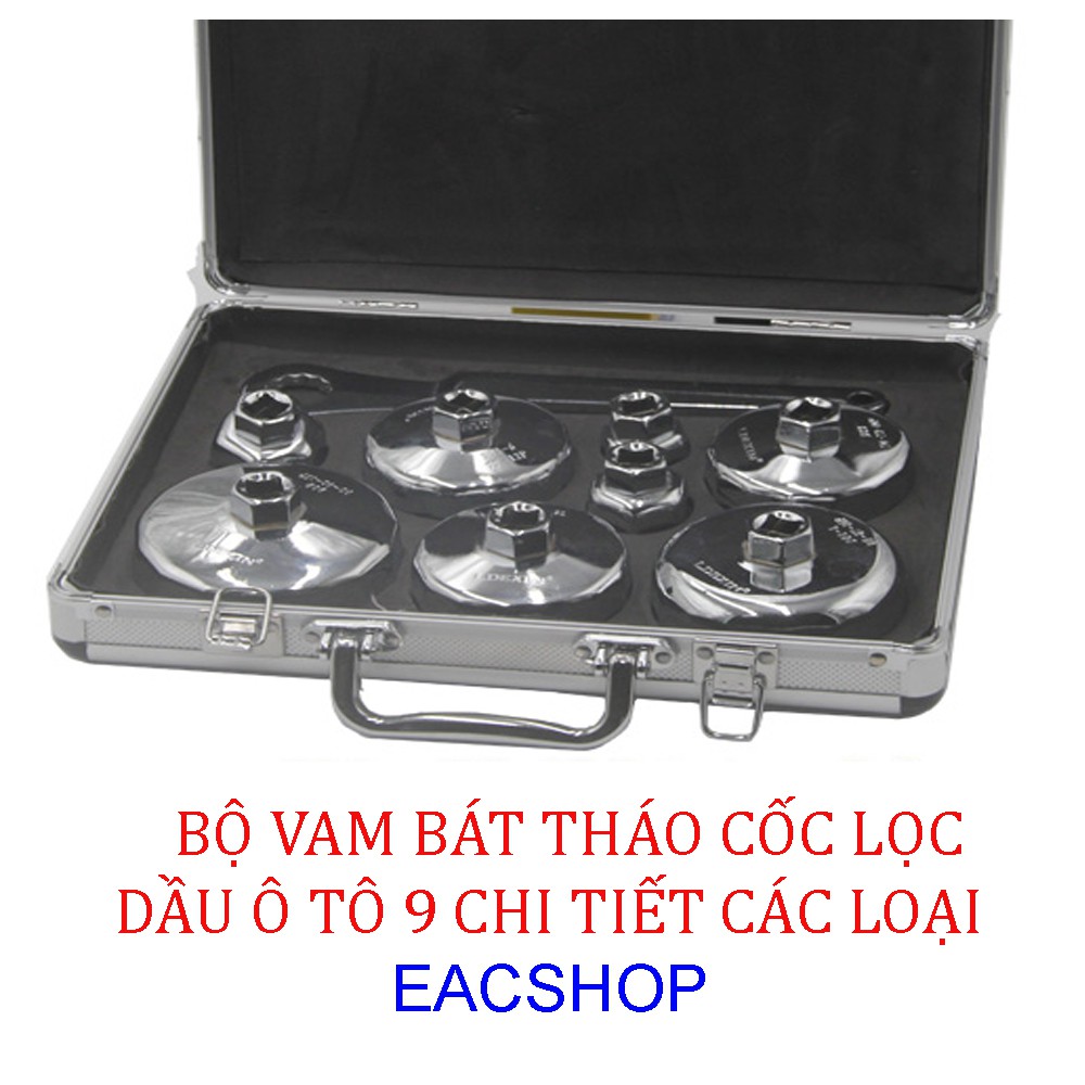 BỘ VAM BÁT THÁO CỐC LỌC DẦU BẰNG THÉP 9 CHI TIẾT DÙNG CHO TẤT CẢ CÁC ...