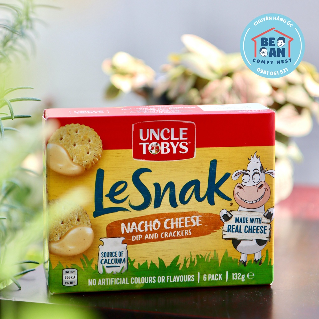 Bánh quy chấm phô mai Uncle Tobys Nacho Cheese Le Snak - Hộp 6 cái ...