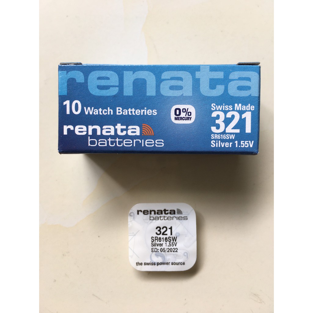 Viên pin Renata SR616SW SR616 321 616 1.55V Thụy Sĩ | Shopee Việt Nam