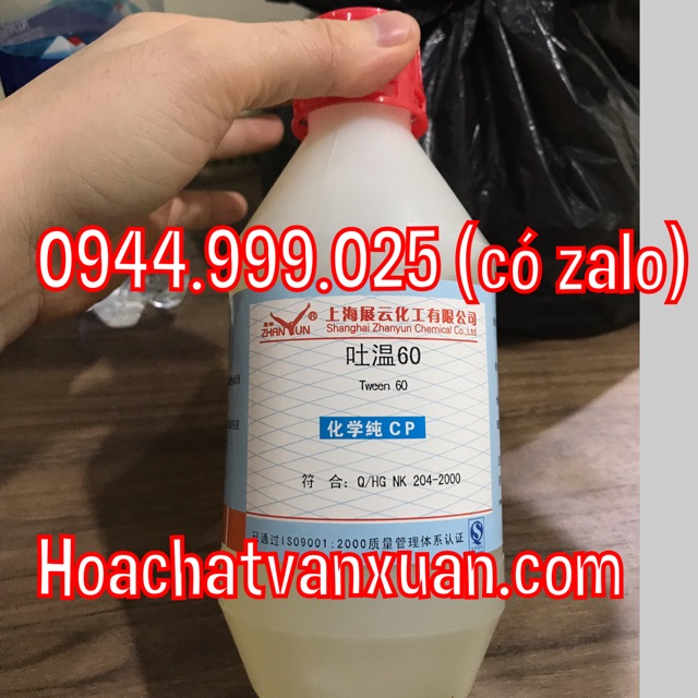 Chất nhũ hóa Tween 60 Polysorbate 60 CAS 9005-67-8 chai 500ml | Shopee ...