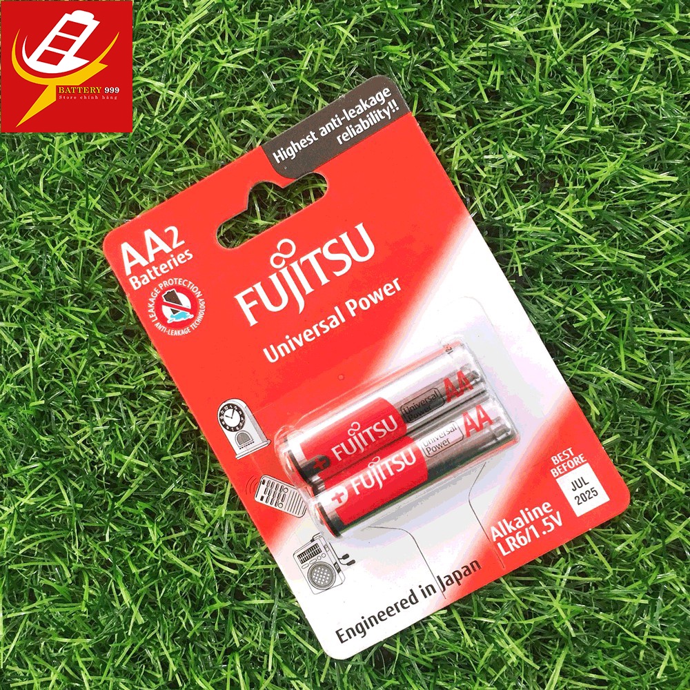 Pin tiểu AA Fujitsu Alkaline vỉ 2 viên chính hãng dung lượng cao ...