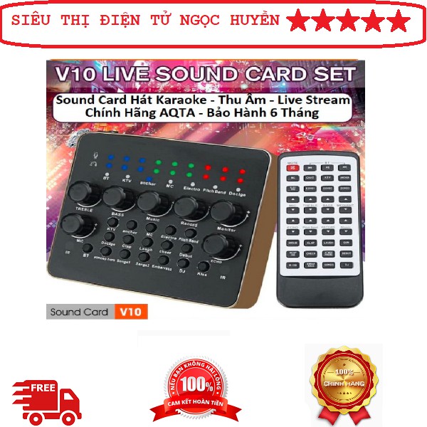 SOUND CARD V10 lọc âm thanh chuẩn phiên bản mới- bộ sound card v10 có ...