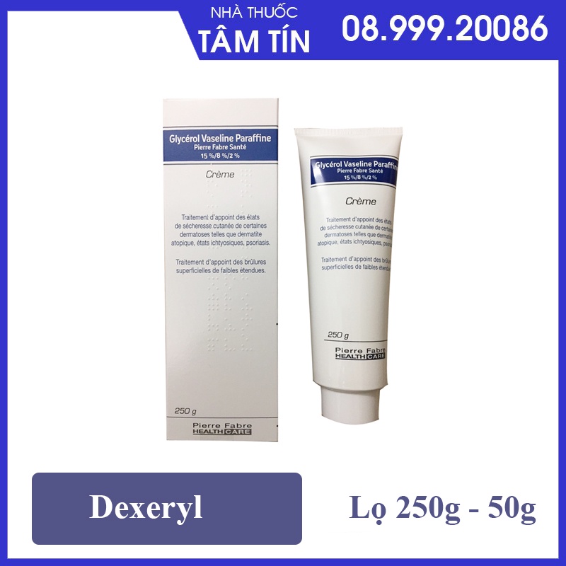 Kem nẻ dưỡng ẩm Dexeryl Creme, Pháp (50g+250g) da nứt nẻ, chàm sữa, mẩn ...
