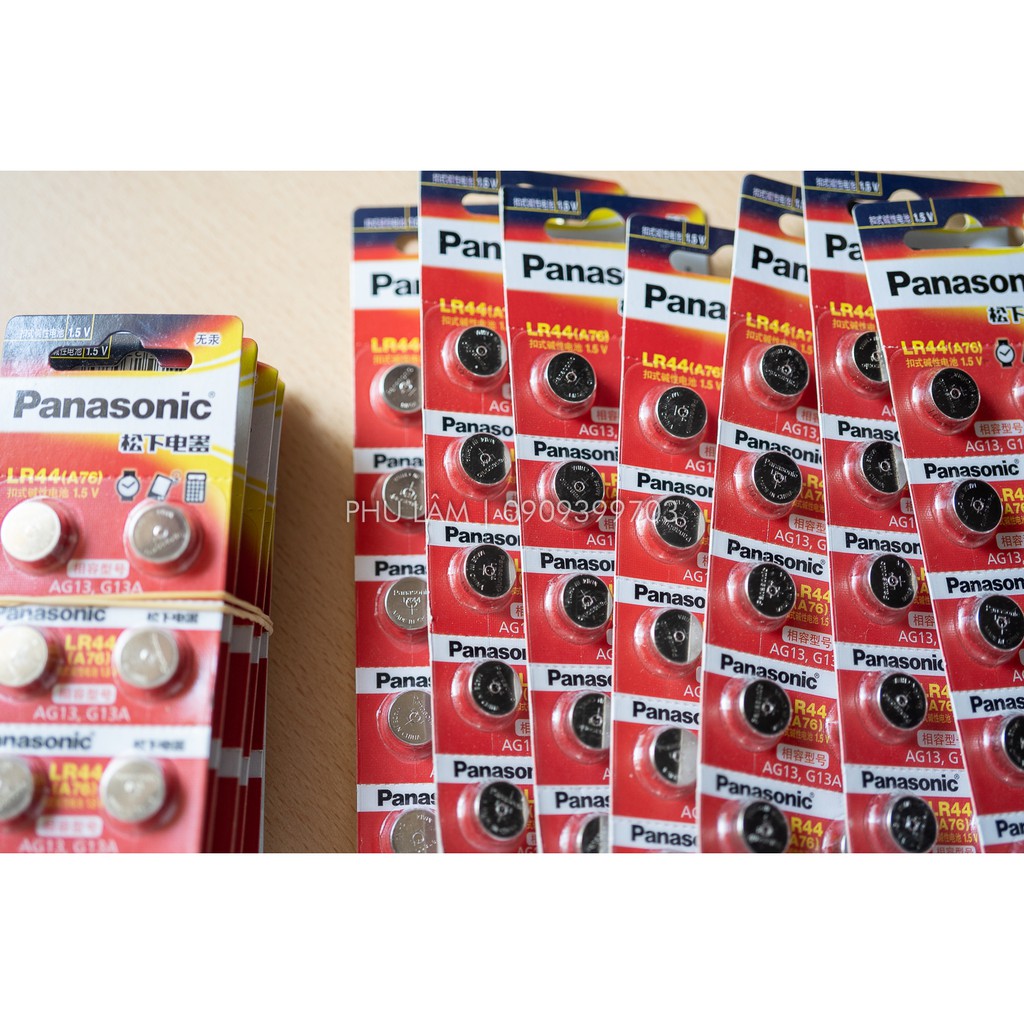 [HCM] Vỉ 10 Viên pin LR41/ LR44 /AG13 1,5 V HÀNG PANA NỘI ĐỊA TQ / LR44 ...