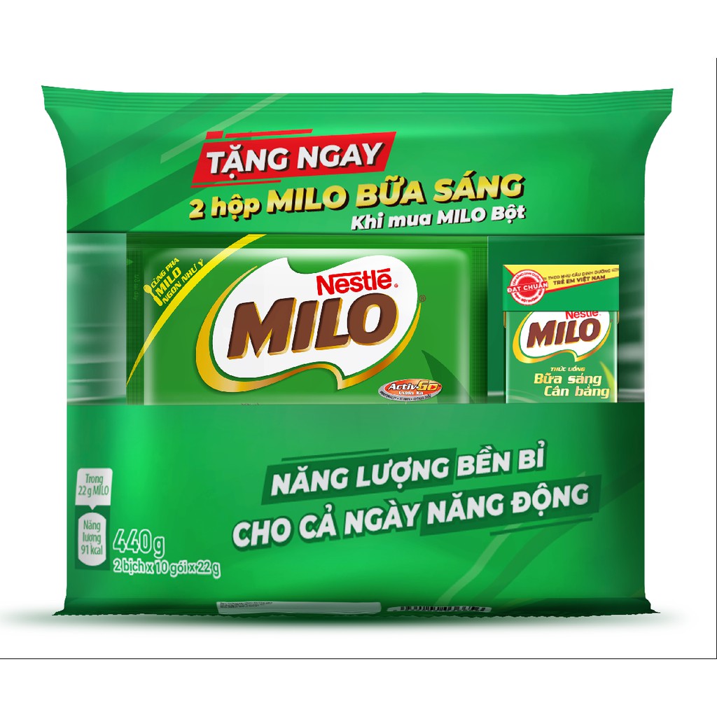 [Mã GRO1MILO1 giảm 10% đơn 150K] [Tặng 2 hộp Milo bữa sáng] Thức uống ...