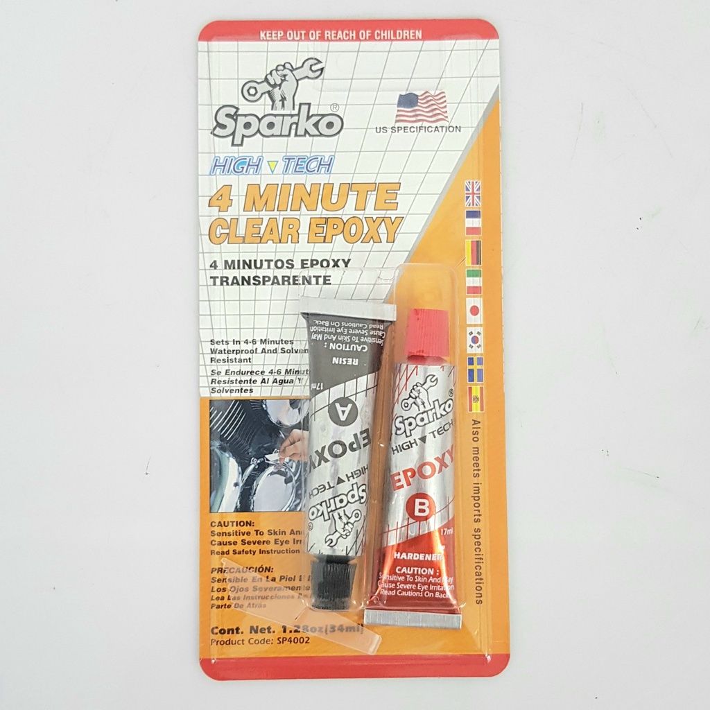 Sparko 4 min Epoxy Keo dán đa năng AB 17ml | Shopee Việt Nam