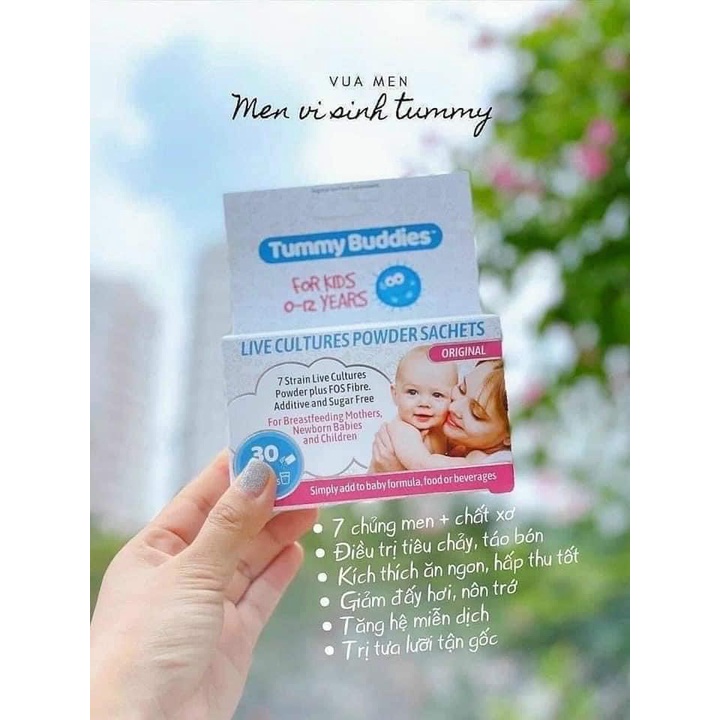 Men vi sinh Tummy Buddies 15g hộp 30 gói - Hàng Anh | Shopee Việt Nam