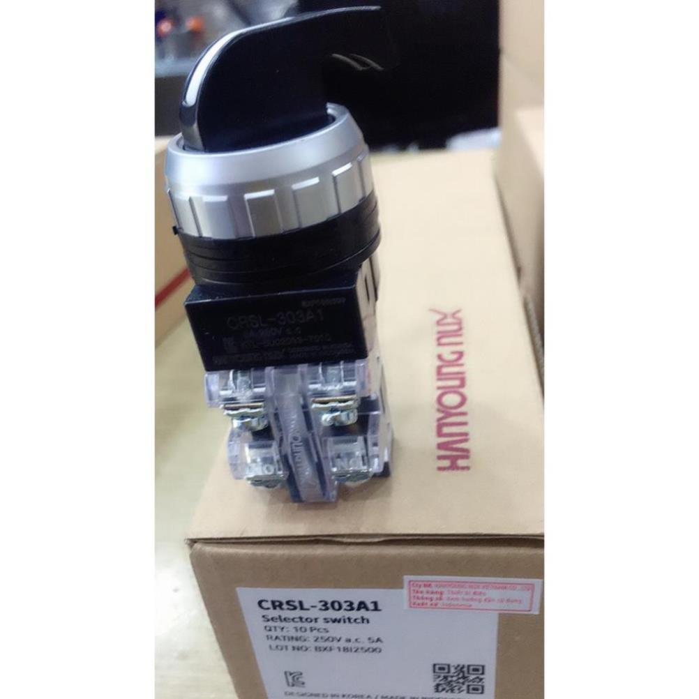 HanYoung Công tắc xoay phi 30 tự giữ, 2 hoặc 3 vị trí CRSL-302A1 CRSL-303A1 Hanyoung Nux ...