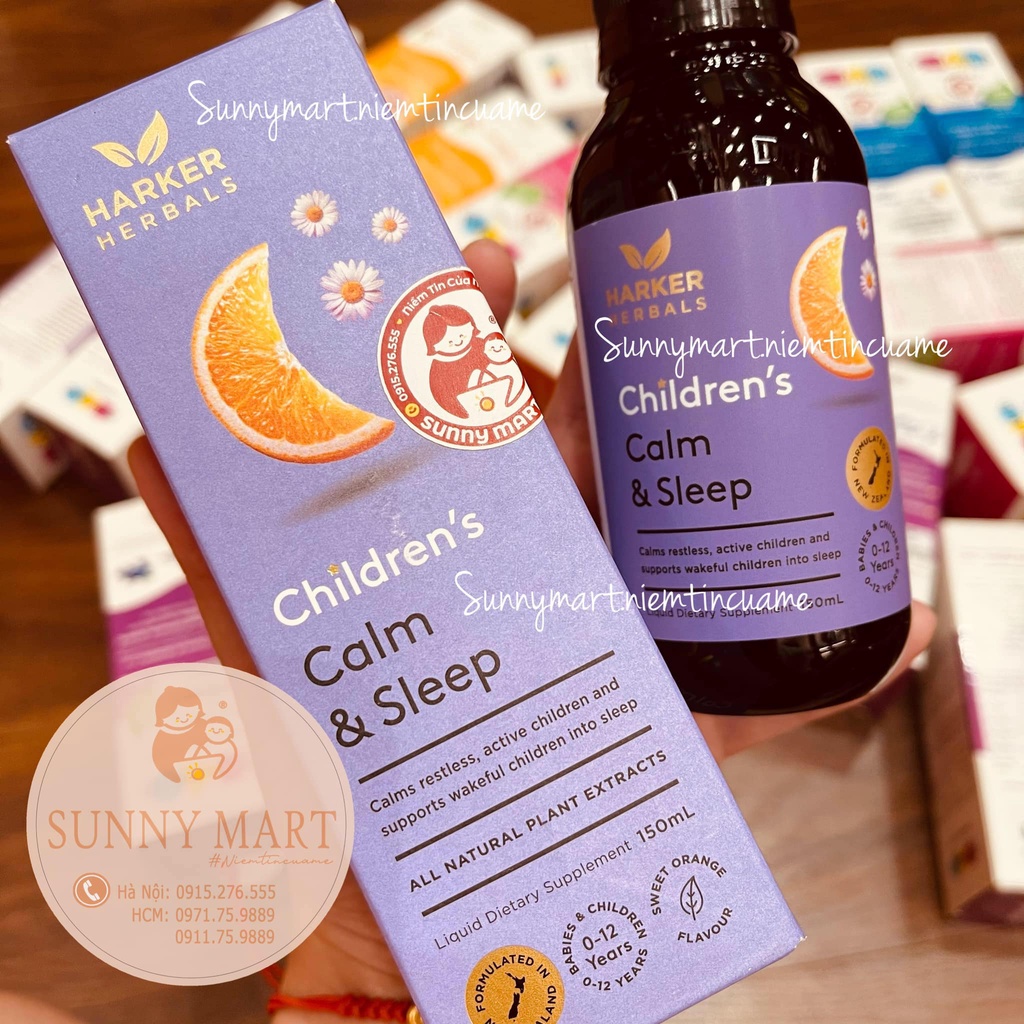 Siro Harker Calm Sleep giúp bé ngủ ngon 150ml | Shopee Việt Nam