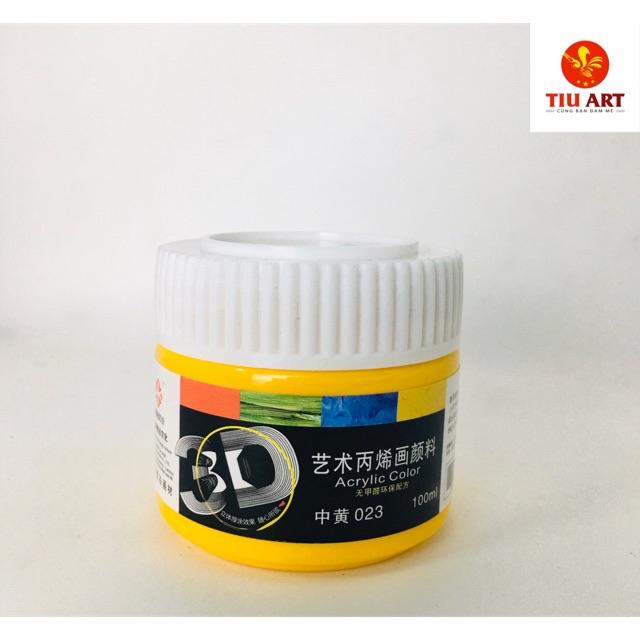Màu 3D Acrylic Chinjoo 100ml [Full bảng màu] | Shopee Việt Nam