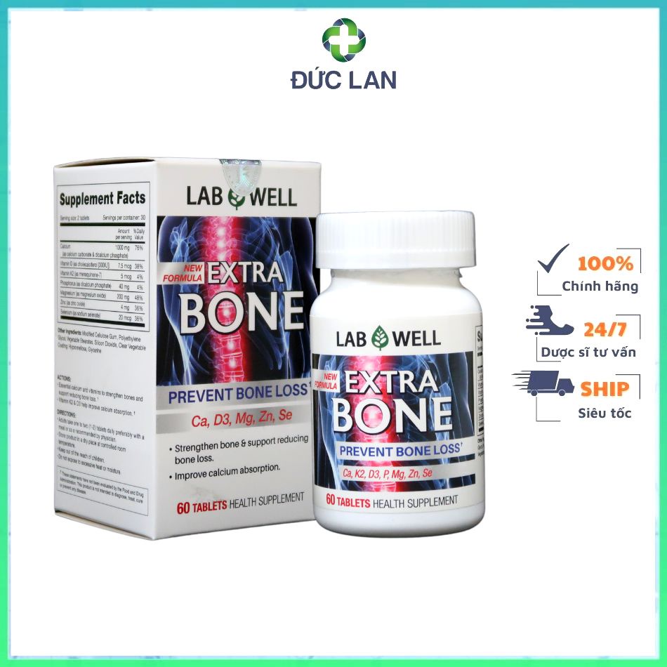 EXTRA BONE LAB WELL - BỔ SUNG CANXI VÀ DƯỠNG CHẤT, GIÚP XƯƠNG CHẮC KHỎE ...