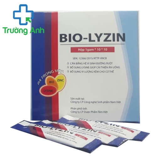 Bio-Lyzin (100 gói) - Cốm vi sinh bổ sung lợi khuẩn, kẽm và Lysine giúp ...