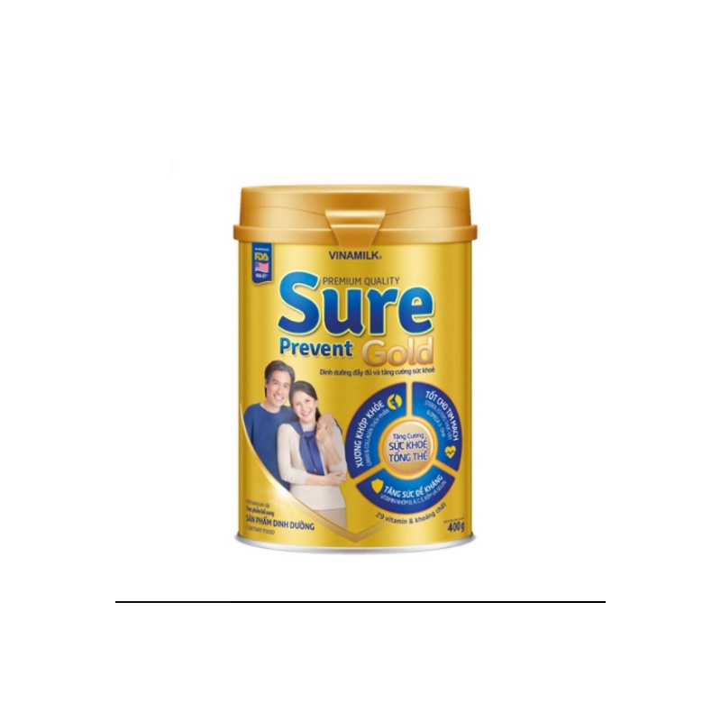 SỮA BỘT VINAMILK SURE PREVENT GOLD 400G | Shopee Việt Nam