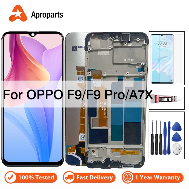 Màn hình được thử nghiệm 100% cho OPPO F9 F9 Pro CPH1823 A7X Bộ số hóa ...