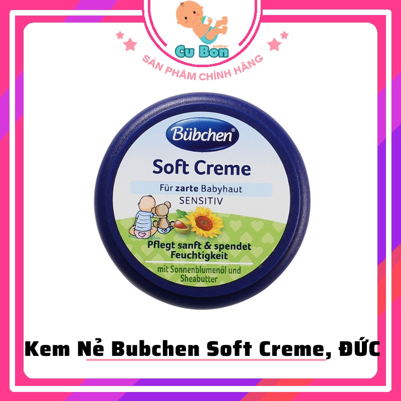 Kem Nẻ Bubchen Soft Creme Với Dầu Hướng Dương & Sheabutter Đức 20ml Cho bé từ sơ sinh dưỡng ẩm ...