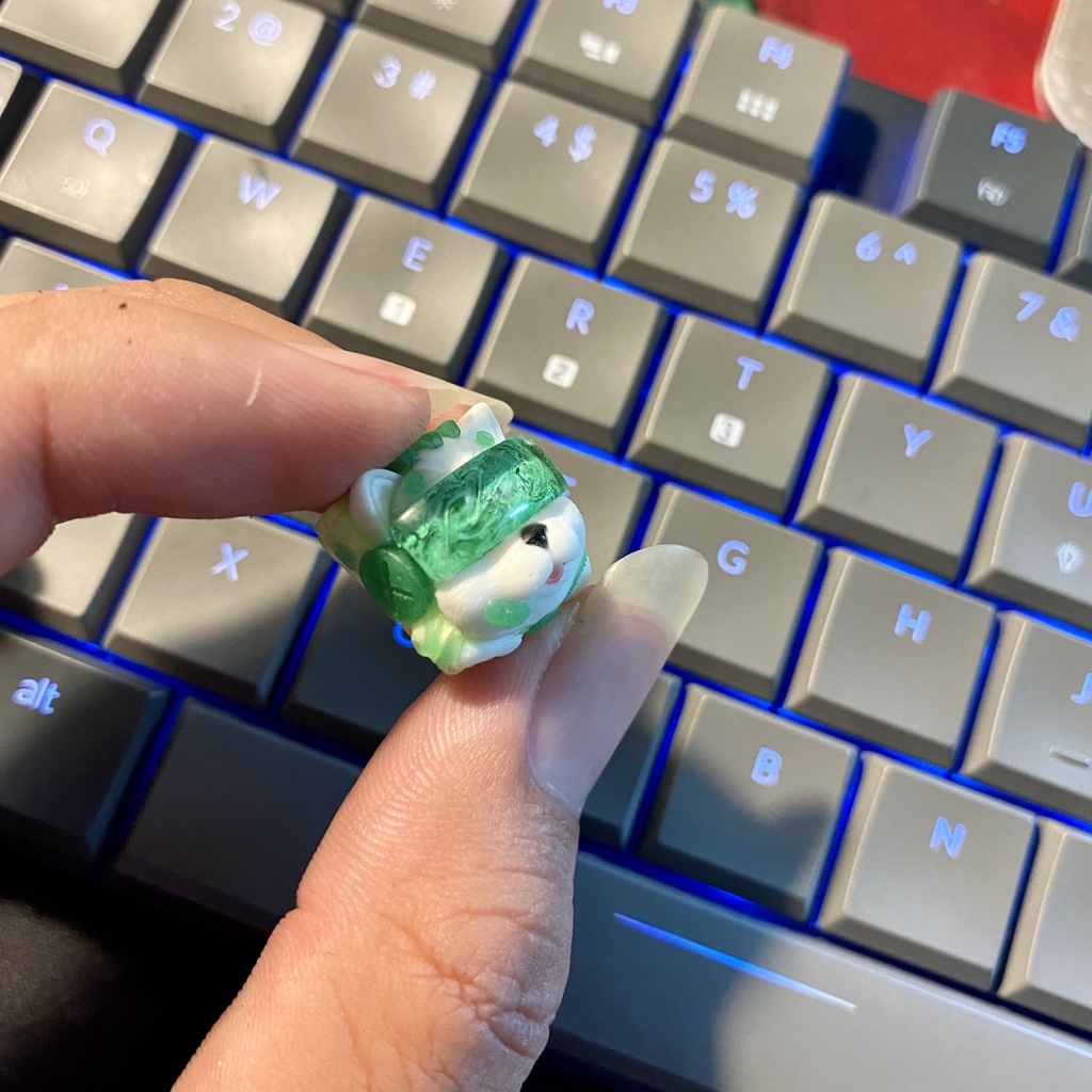 Nút Bàn Phím Keycap Artisan Felix Xanh Matcha Dạ Quang Clone trang trí ...