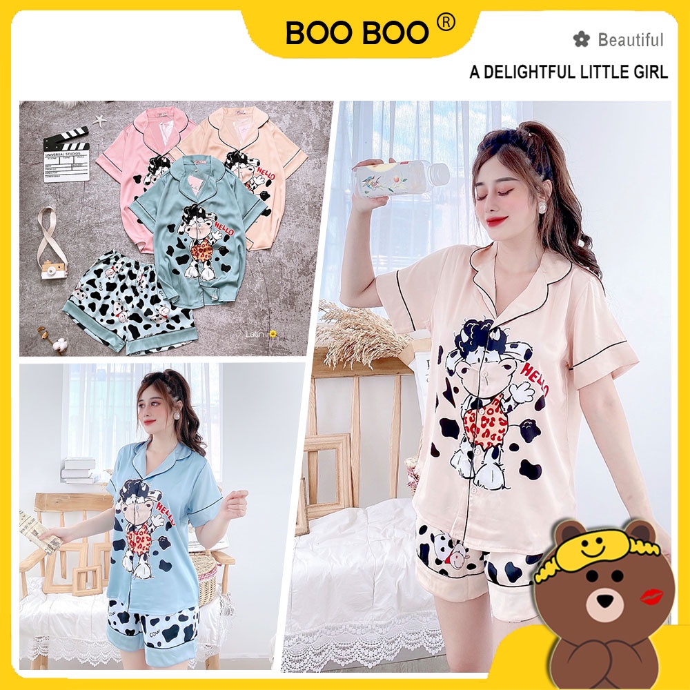 [Mã SKAMLTSM9 giảm 10% đơn 99K] Đồ bộ Latin Đùi Boo Boo mẫu bò sữa ...