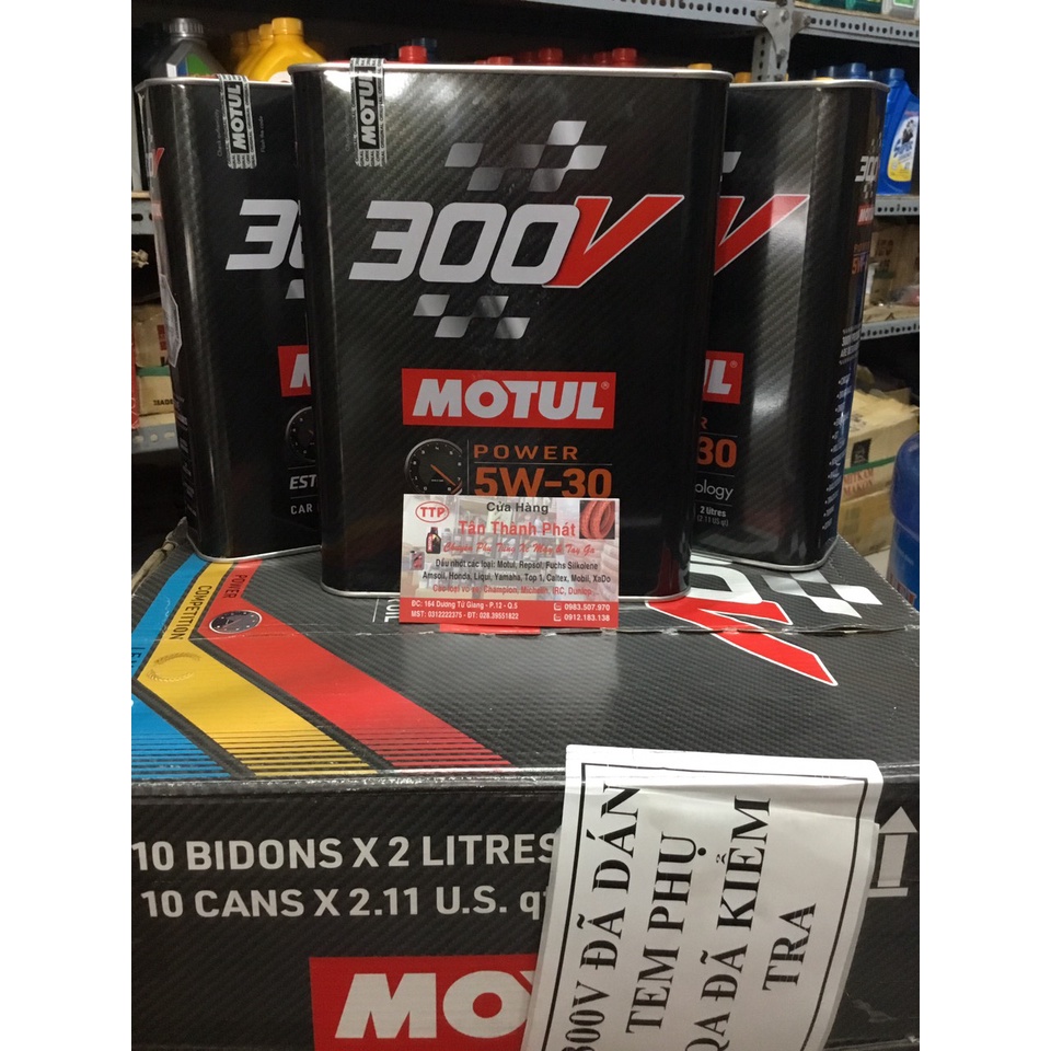 Nhớt MOTUL 300V Power Racing 5W-30 2L ( nhâp khẩu từ pháp ) | Shopee Việt Nam