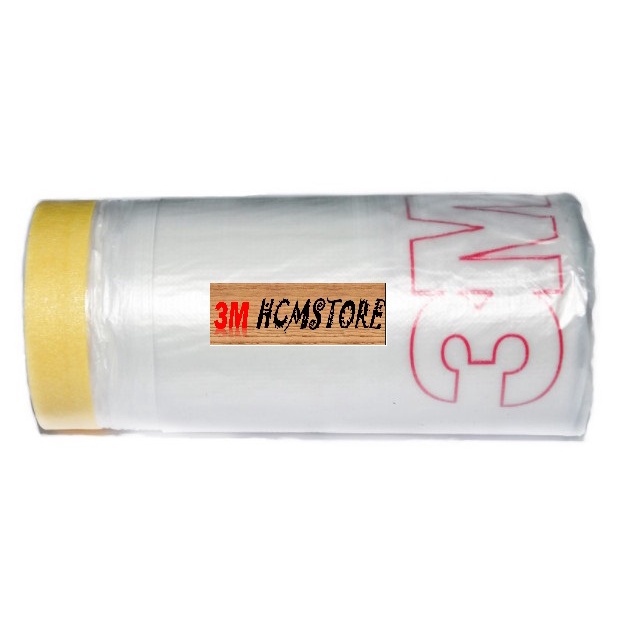 3M 2328 khổ 900mm dài 20met MÀN BĂNG KEO CHE SƠN PLASTIC bám dính, che ...