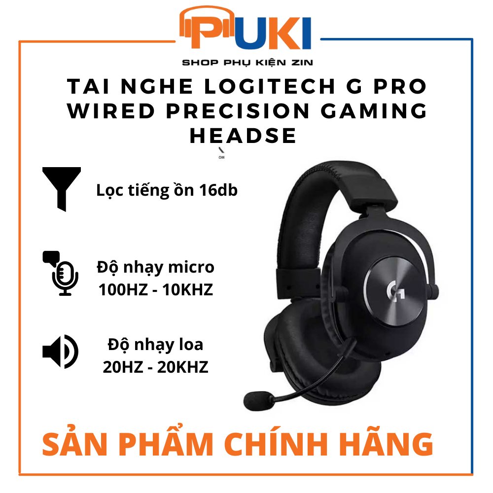 Tai nghe Logitech G Pro Wired Precision Gaming Headse - LOGITECH G PRO ...