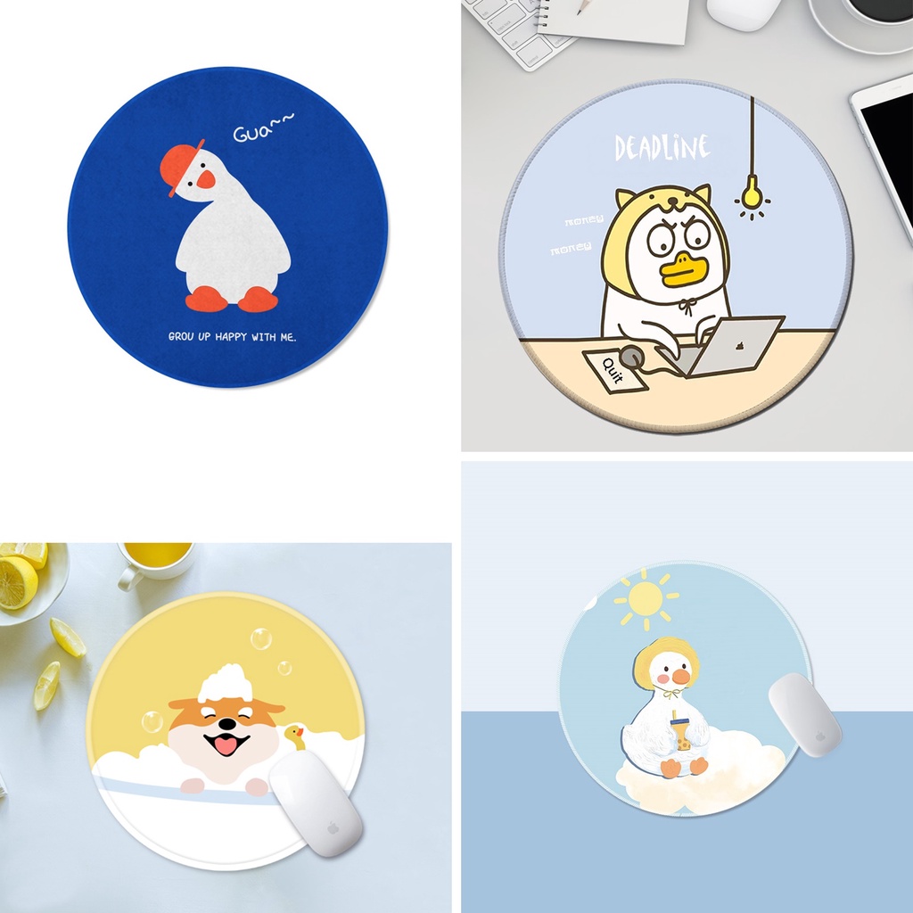 Miếng Lót Chuột Tròn Mouse Pad 20cmx20cm Animal Cute Mẫu Mới Nhất ...