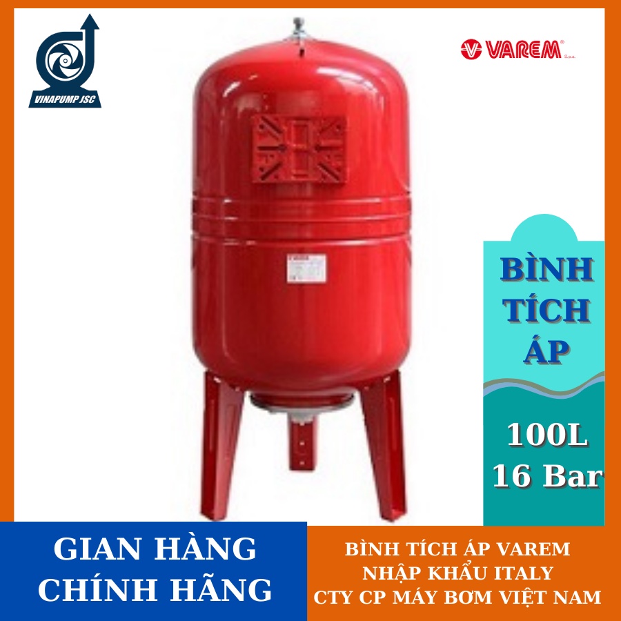 Bình tích áp VAREM PLUSVAREM 100L 16Bar Code S5100361CS000000 | Shopee Việt Nam