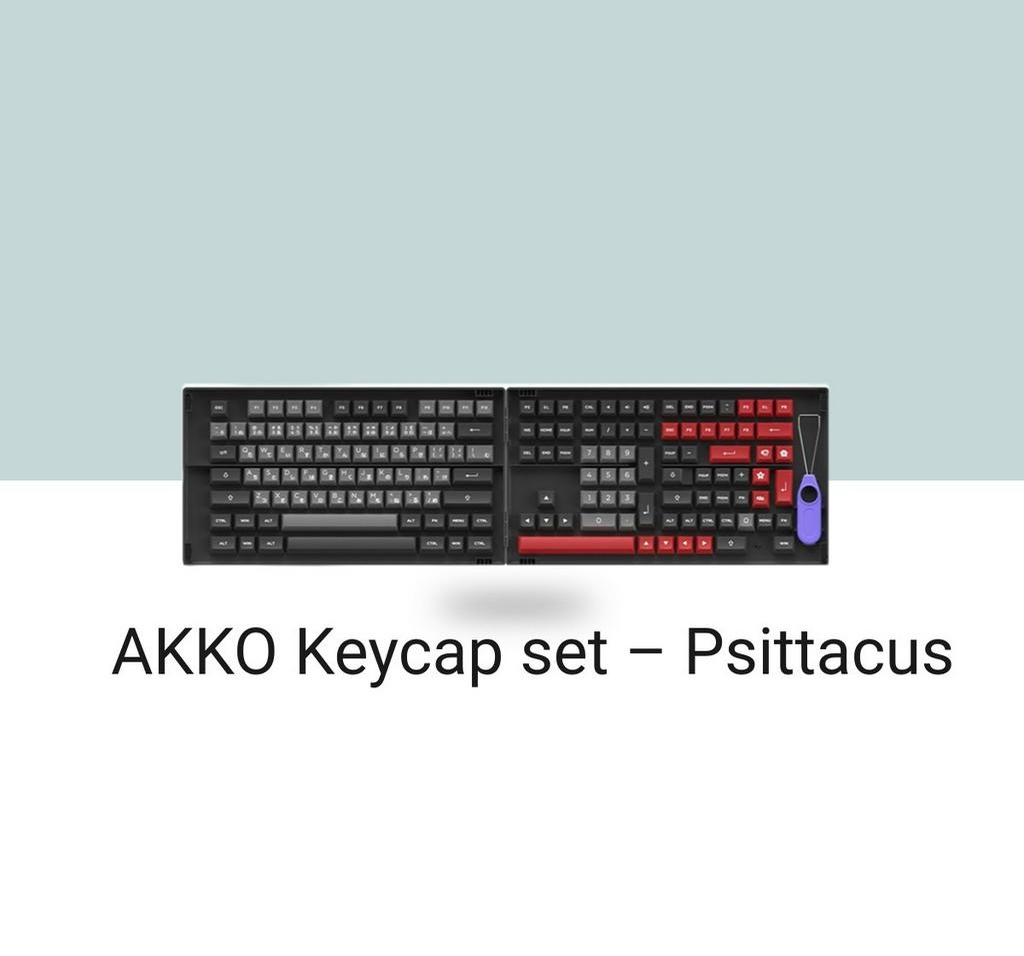 Bộ keycap AKKO – Psittacus (PBT Double-Shot/ASA profile/158 nút ...