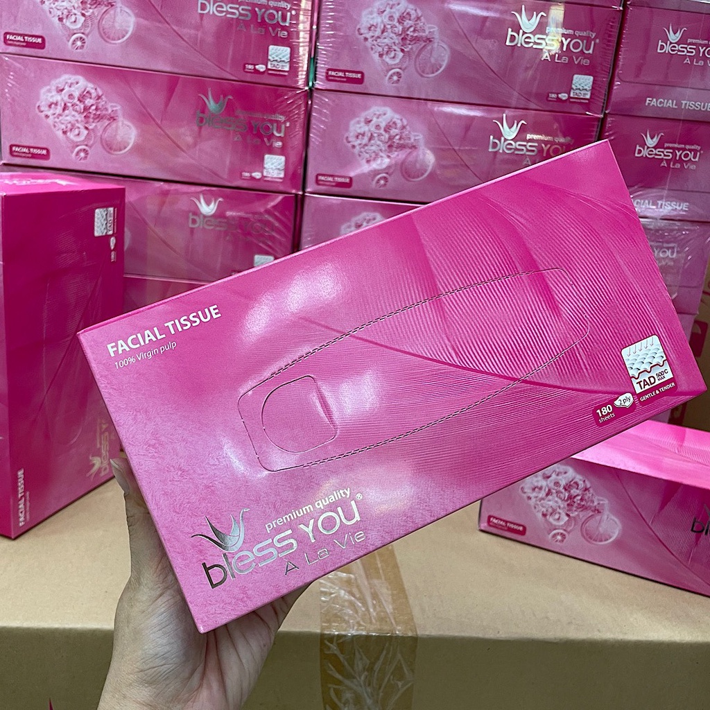 Hộp Khăn Giấy lụa Bless You À La Vie 2 lớp 180 Tờ (BiBiSTORE TB ...