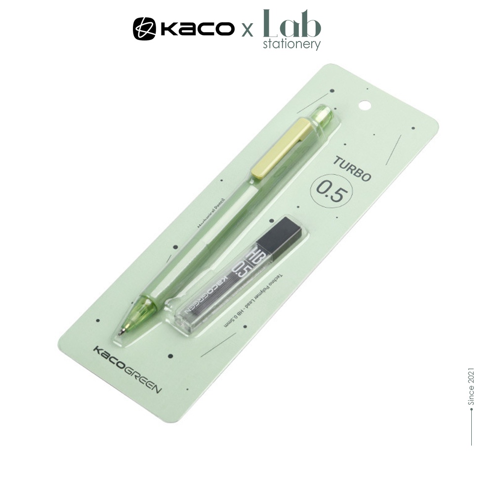 Bút Chì Kim Bấm Cơ Kaco Turbo 0.5 Nhiều Màu Sắc Kèm Hộp Ngòi HB Labo | Shopee Việt Nam