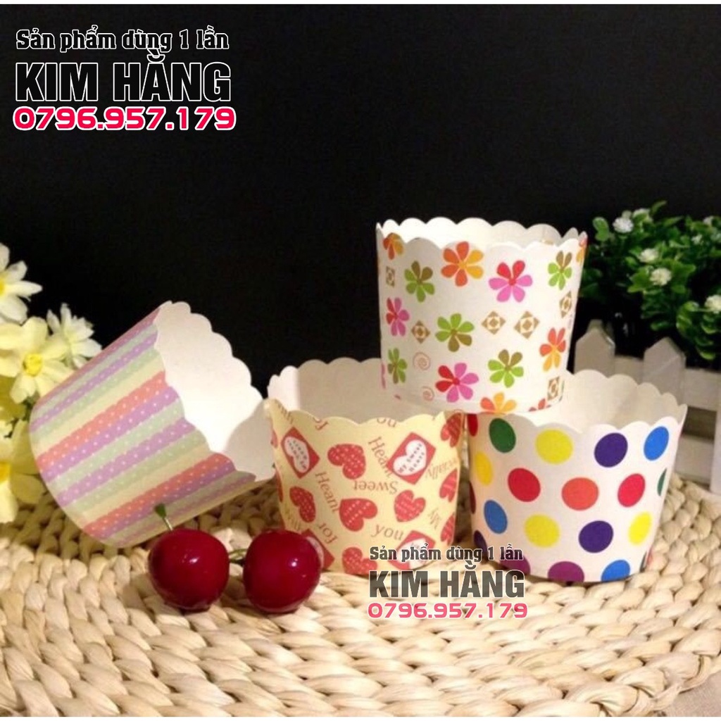 Ly giấy cupcake nướng bánh ( cây 50c ) - hoa văn ngẫu nhiên | Shopee ...