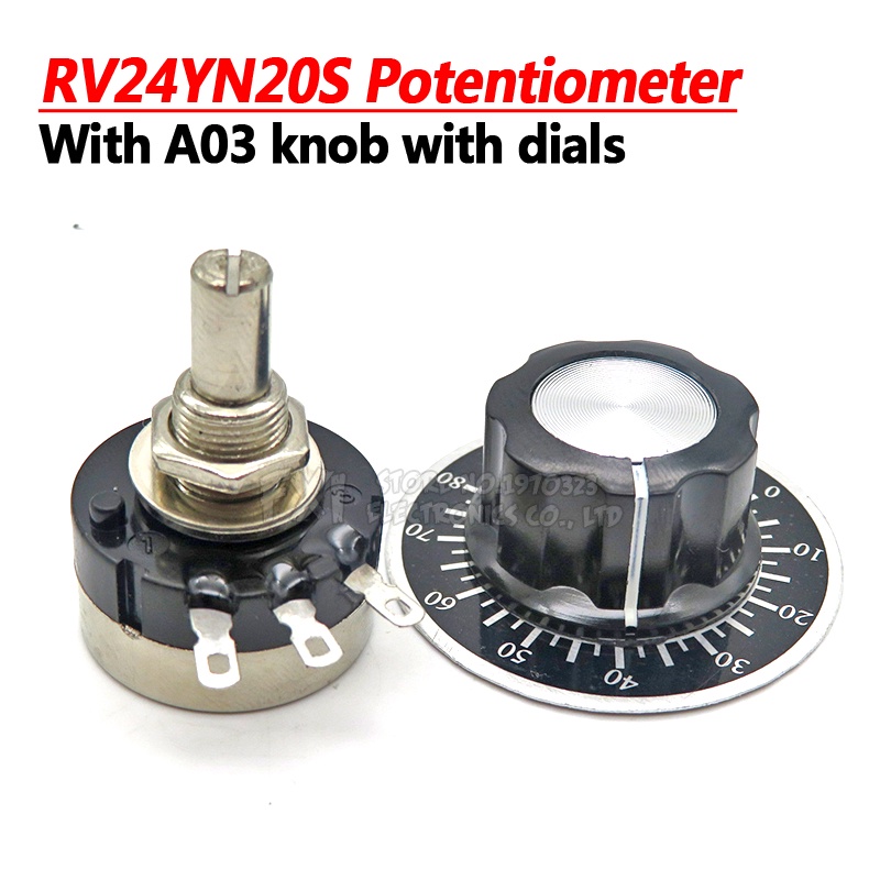 1 Bộ (3 Cái) Chiết Áp RV24YN20S 1K 2K 5K 10K 20K 50K 100K 1M ohm Kèm ...