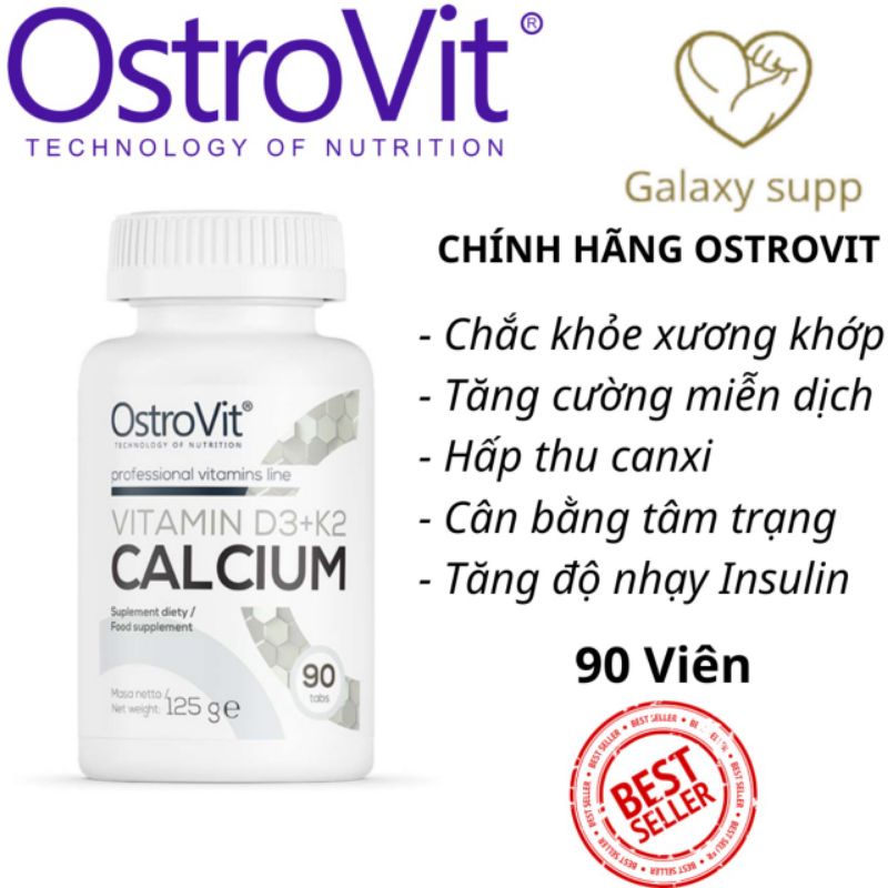 Ostrovit Vitamin D3+K2 Calcium Chắc Khỏe Xương Khớp Chống Loãng Xương ...