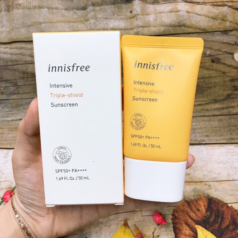 Kem chống nắng Innisfree Intensive Triple-shield SPF50+ PA++++ | Shopee ...