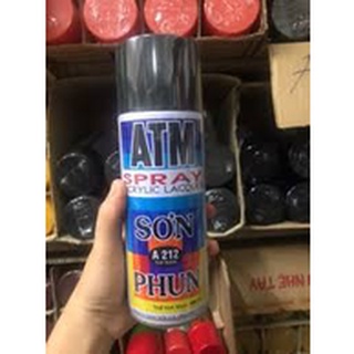 Sơn xịt ATM A212 đen mờ | Shopee Việt Nam