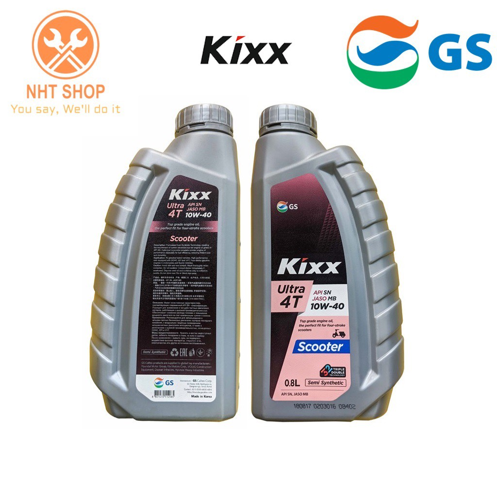 Dầu Nhớt Tay Ga Kixx Ultra Scooter SN/MB 5W40 0.8 Lít Fully Synthetic ...