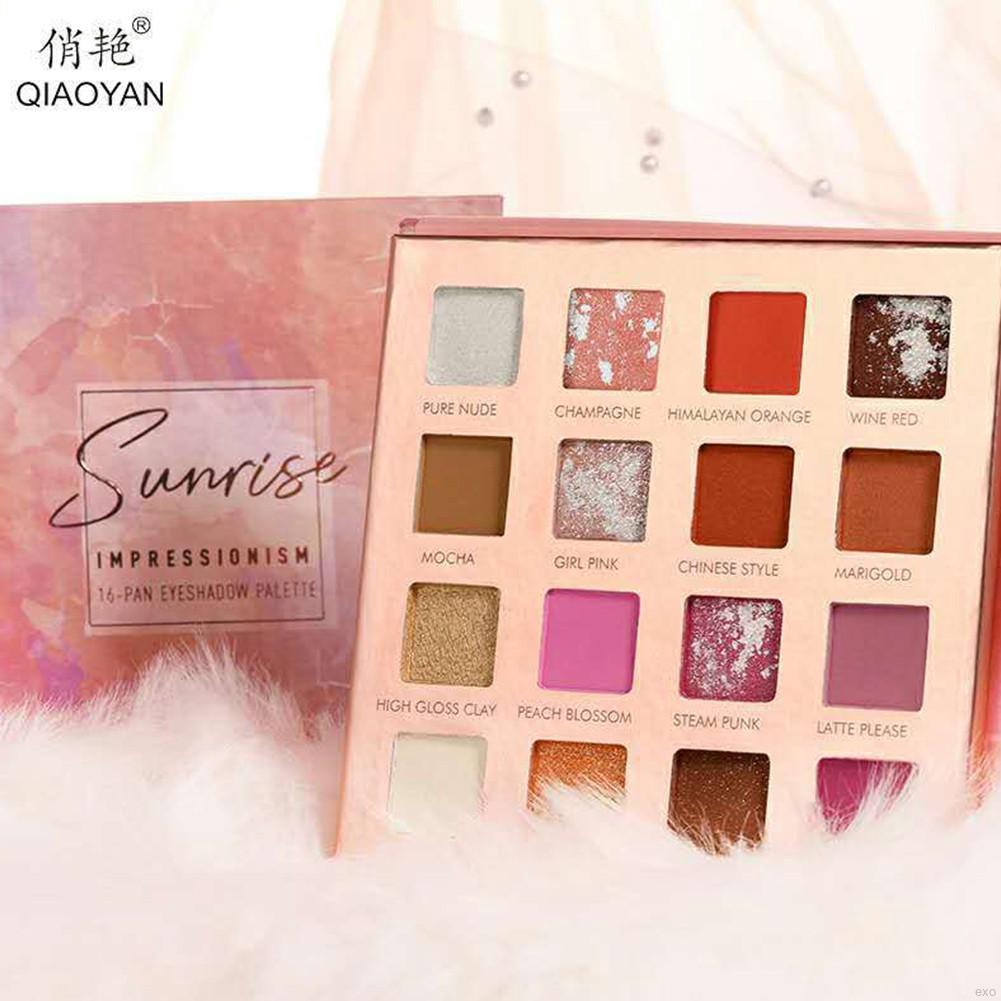 [Hàng mới về] ♕ exo ღ QIAOYAN Desert Rose Pink Color Bảng phấn mắt ...