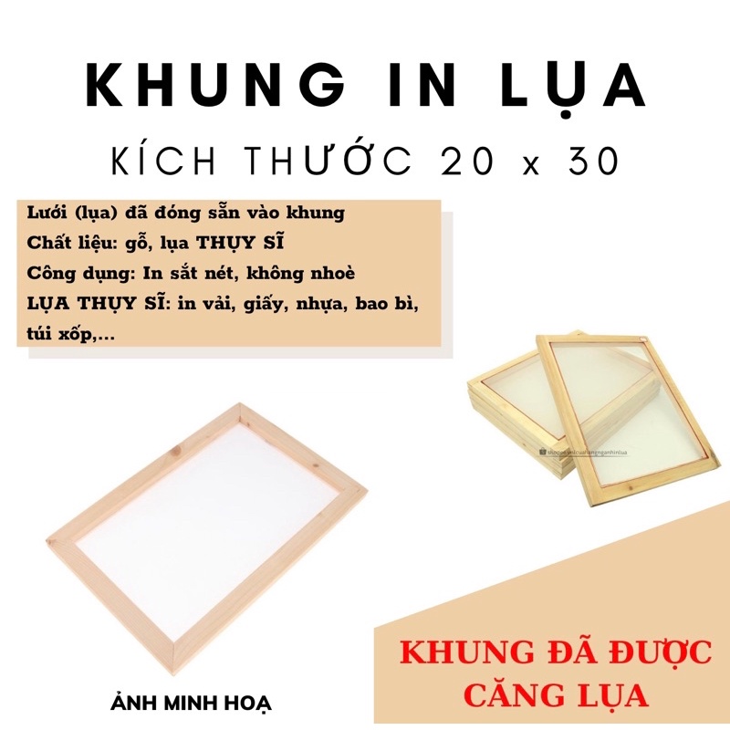 Khung in lụa 20x30cm đã được căng lụa | Shopee Việt Nam