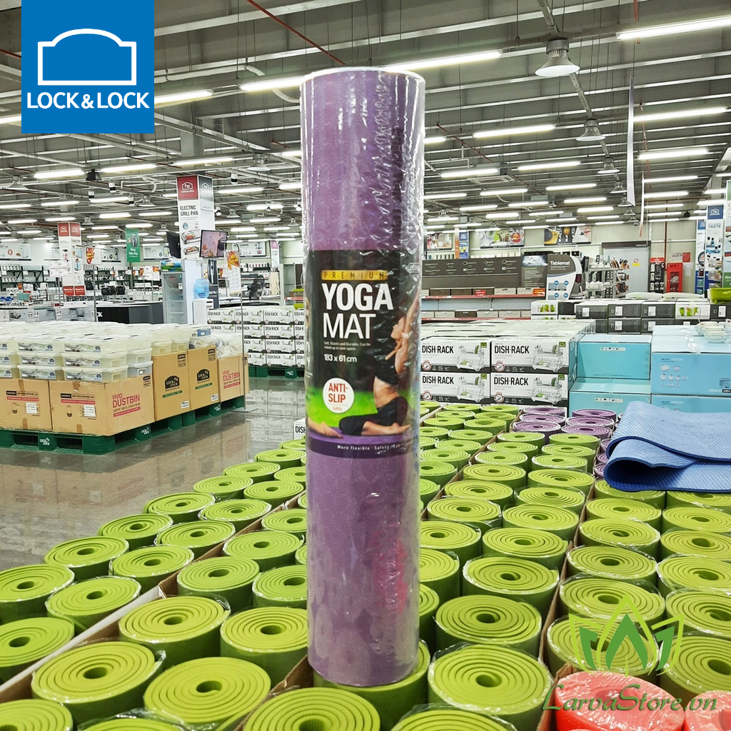 Thảm tập Yoga Lock&Lock Chất Liệu TPE Bền Đẹp MAT212 Tím | Shopee Việt Nam