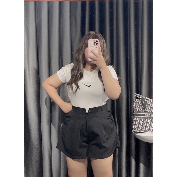 (SHOP BIGSIZE nữ 50kg đến 90kg ) quần đùi ngắn gài nút dễ phối đồ | Shopee Việt Nam