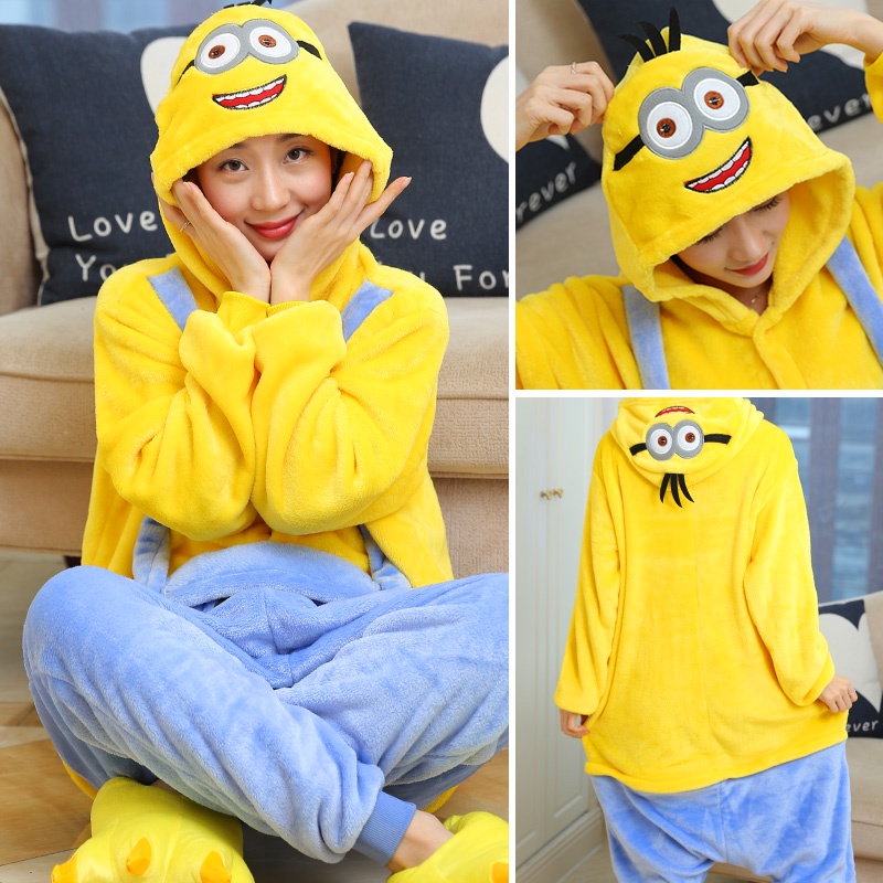 Minion Onesies Nữ Nam Người Lớn Động Vật Hoạt Hình Bộ Đồ Ngủ Vui Lễ Hội Đảng Lạ Mắt Phù Hợp Với ...
