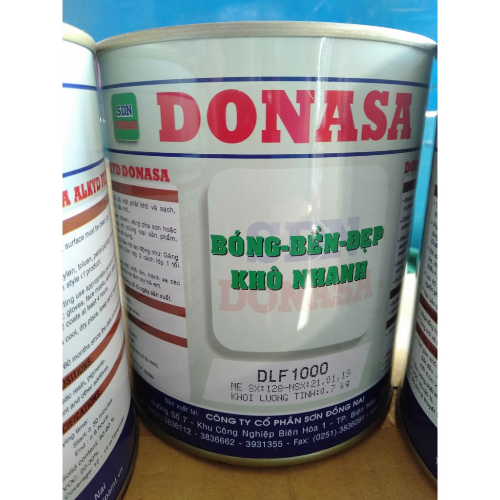 Sơn dầu Donasa màu đen DLF 1000 0,8kg | Shopee Việt Nam
