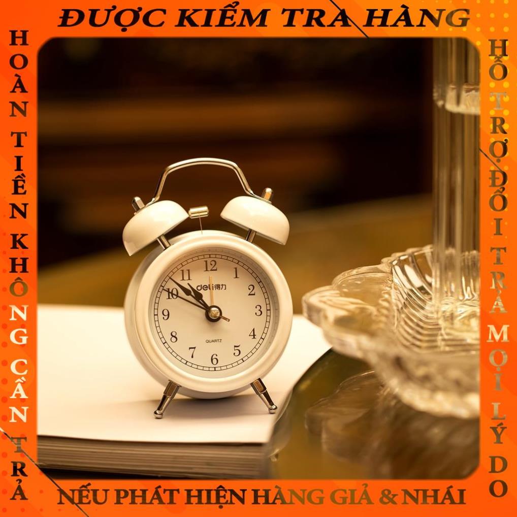 Đồng hồ báo thức có chuông reo Deli 9024 thongco | Shopee Việt Nam